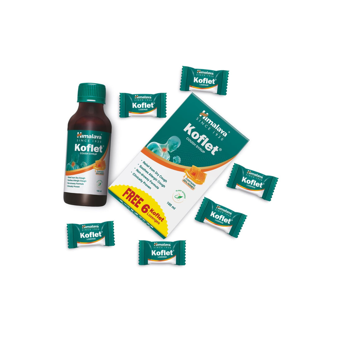 KOFLET SYRUP 100 ML + 6 LOZENGES FREE – Himalaya Wellness (India)