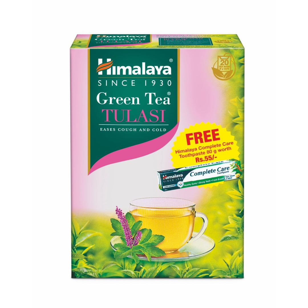 GREEN TEA TULASI 2G´20s + COMPLETE CARE TOOTHPASTE 80G FREE OFFER PACK – Himalaya Wellness (India)