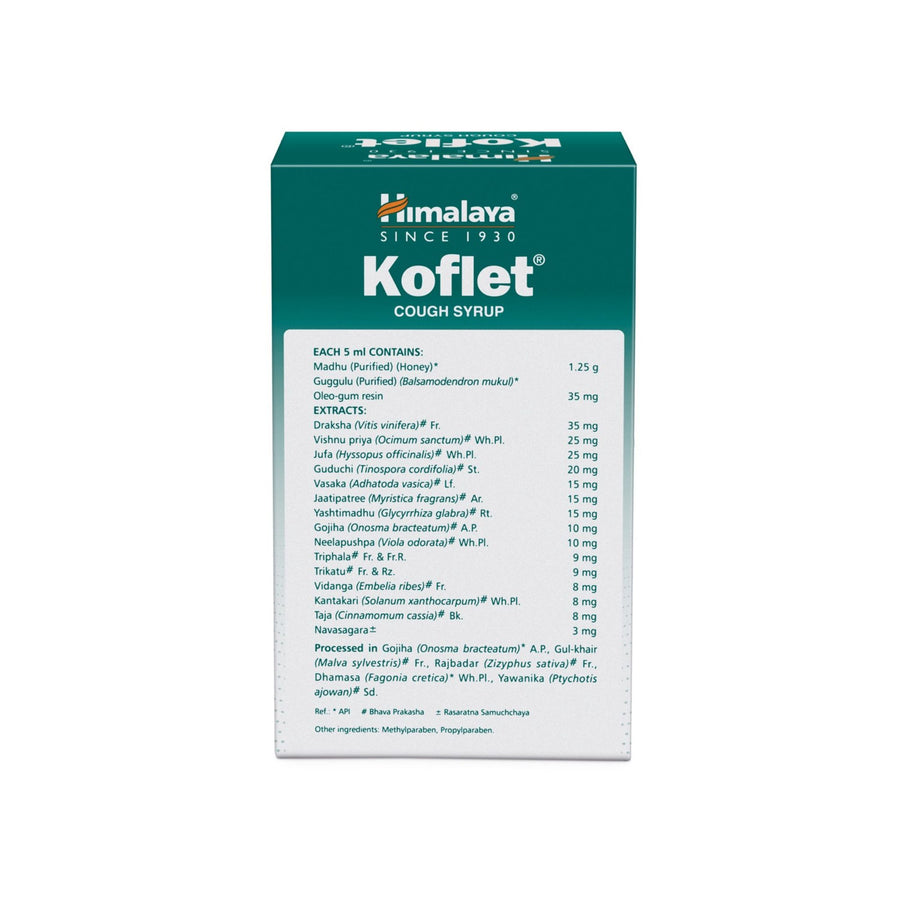 KOFLET SYRUP 100 ML + 6 LOZENGES FREE – Himalaya Wellness (India)