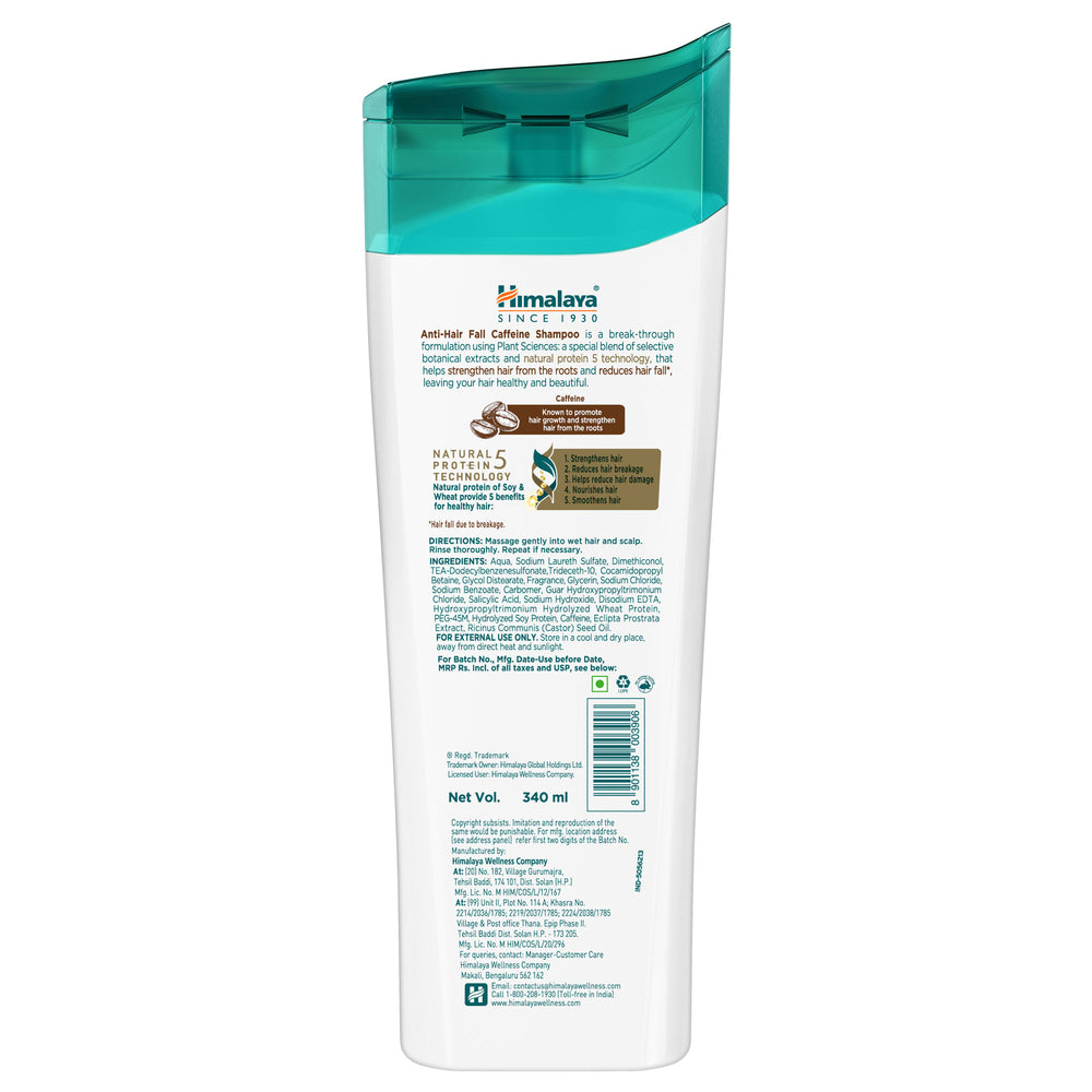 Buy Himalaya Anti-Hair Fall Caffeine Shampoo 350ml – Himalaya Wellness ...