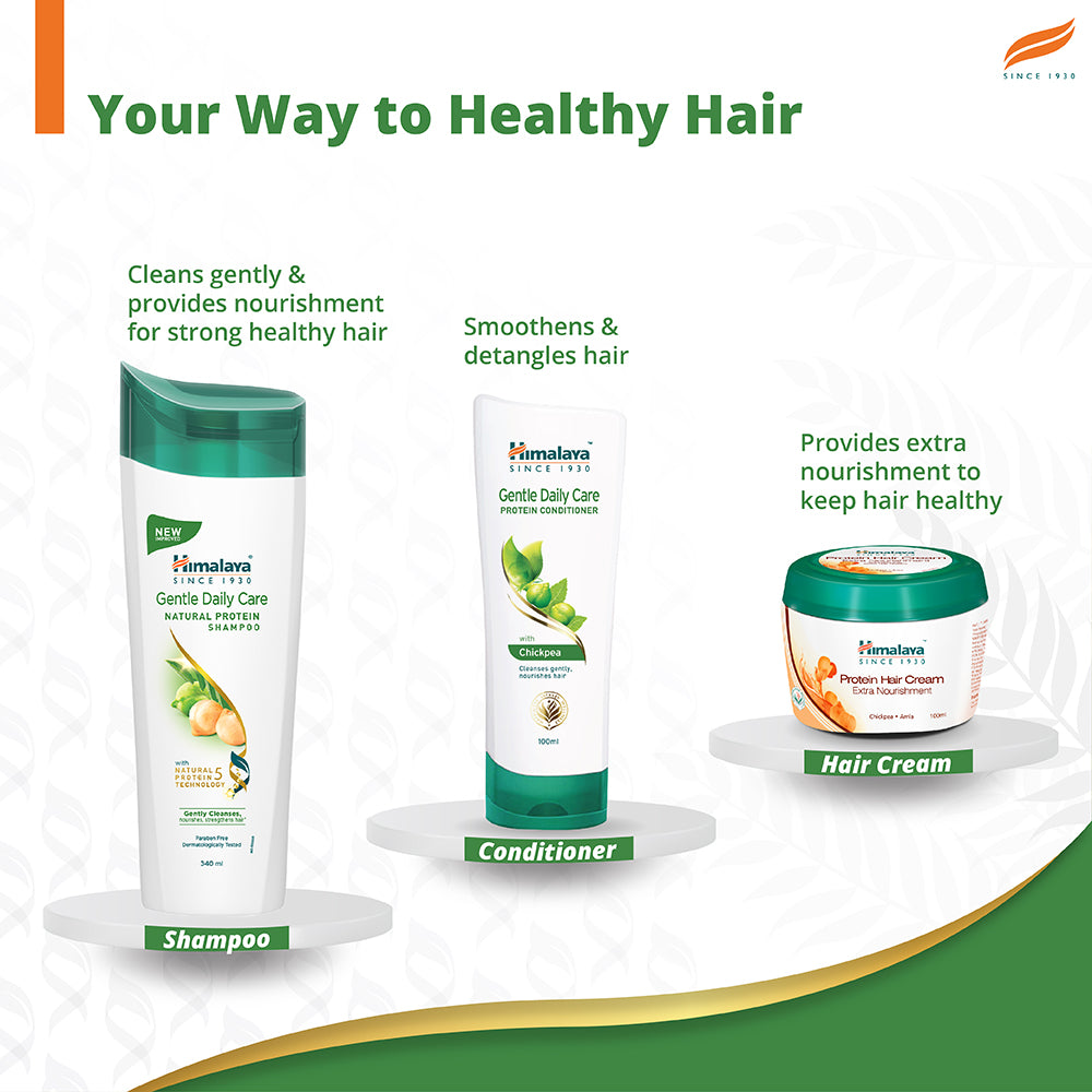 Buy Himalaya Gentle Daily Care Natural Protein Shampoo 80ml, 180ml – Himalaya Wellness (India)