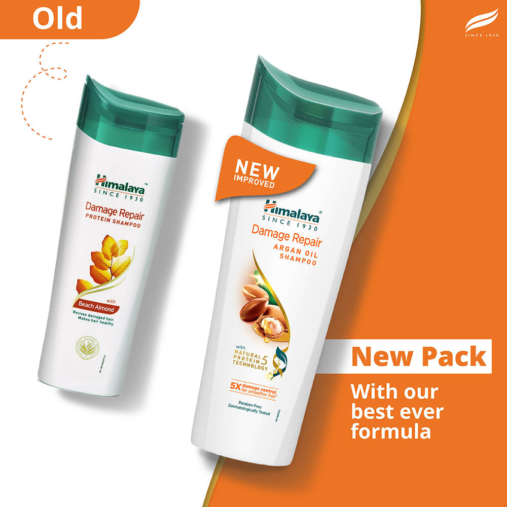 Buy Himalaya Damage Repair Argan Oil Shampoo 180ml, 340ml – Himalaya ...
