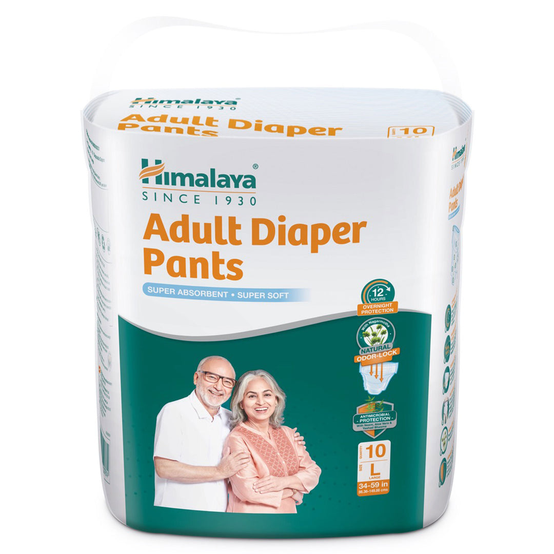 Buy Himalaya Adult Diaper Pants - M, L, XL sizes - 10's Pack – Himalaya ...