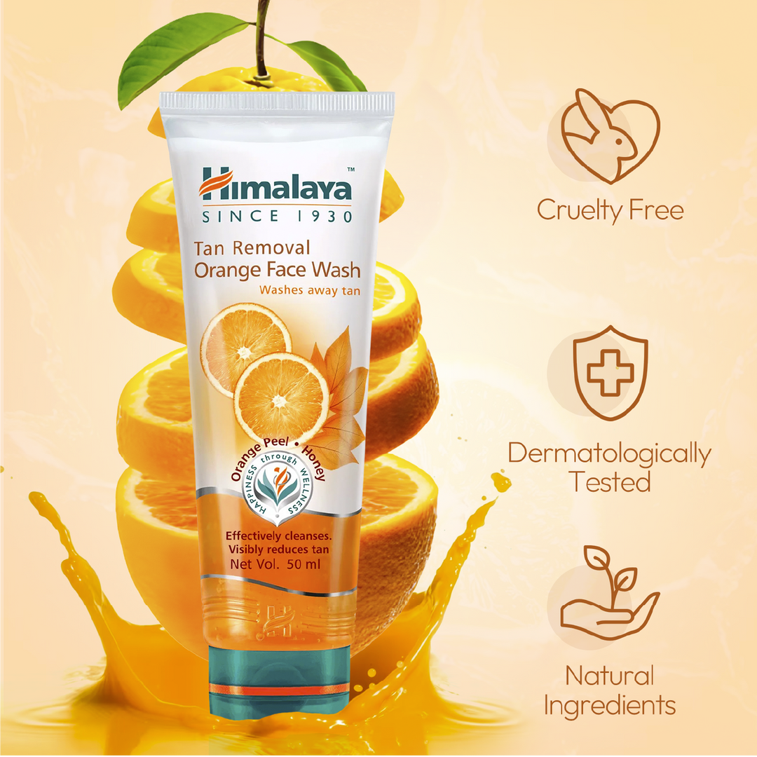 Himalaya Tan Removal Orange Face Wash - Visibly Reduces Tan – Himalaya ...