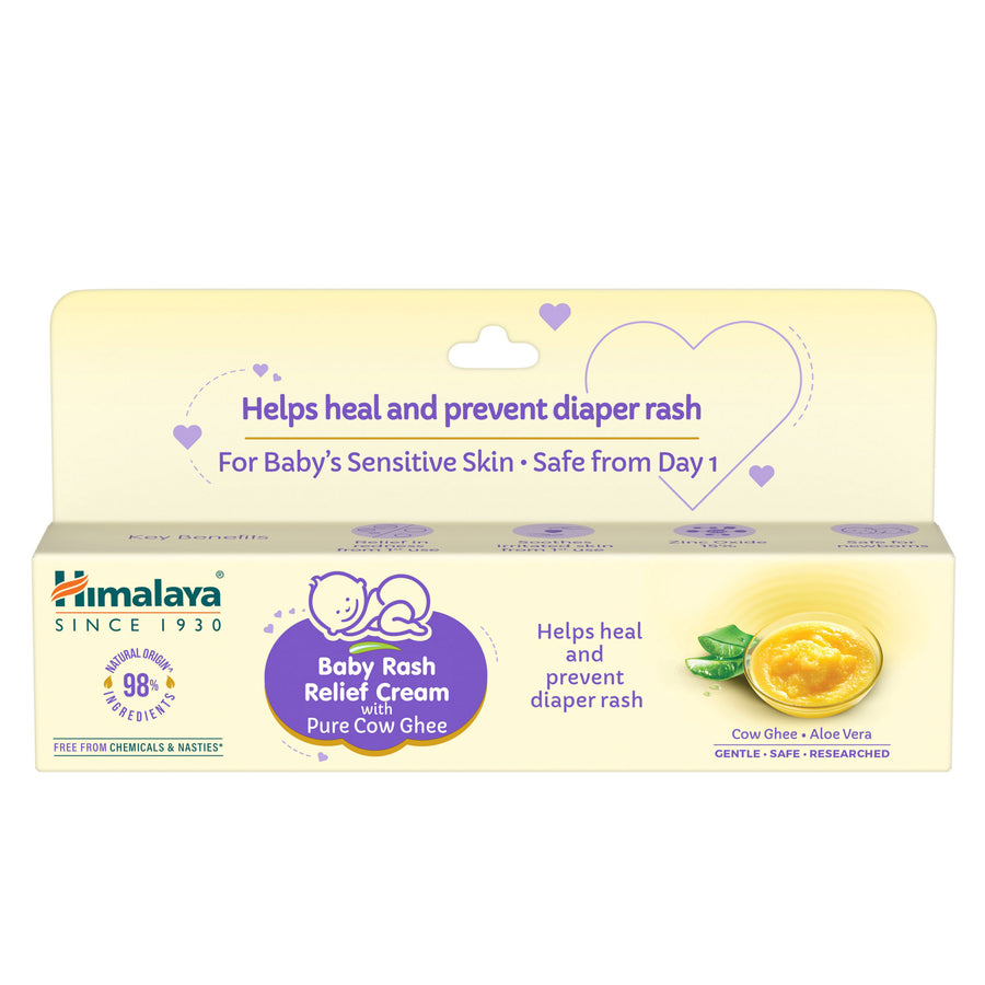 Buy Himalaya Baby Rash Relief Cream with Pure Cow Ghee 20g, 50g ...