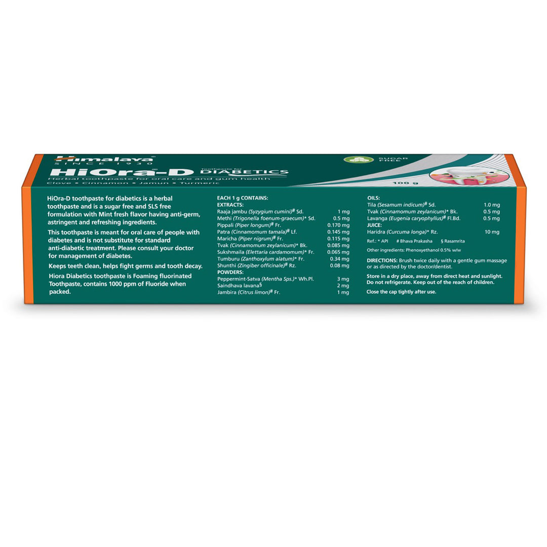 Buy Himalaya HiOra-D 100g - Toothpaste for Diabetics – Himalaya ...