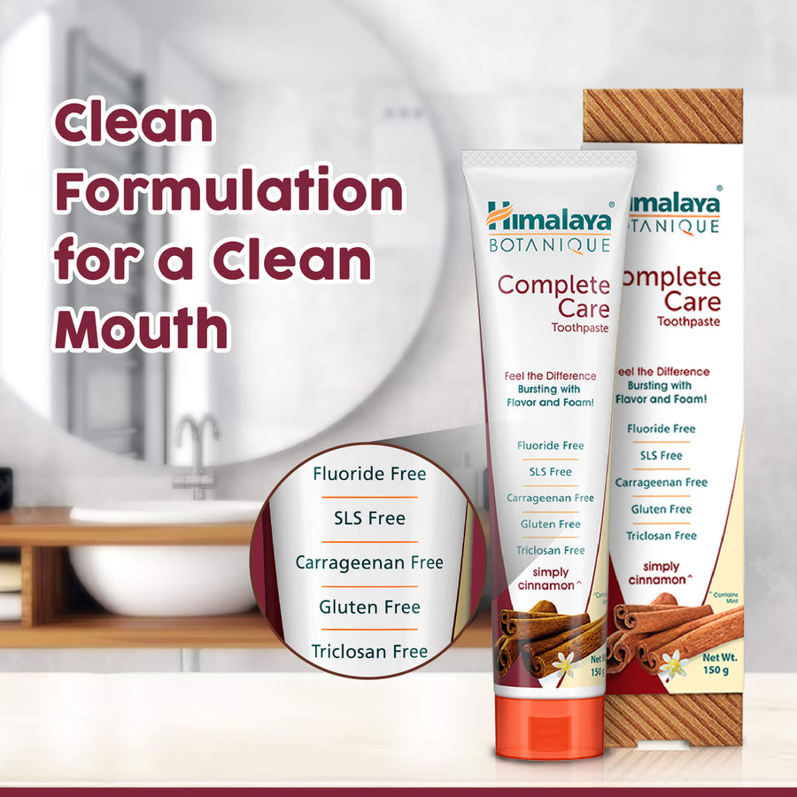 Buy Himalaya BOTANIQUE Complete Care Toothpaste (Simply Cinnamon) 150g ...