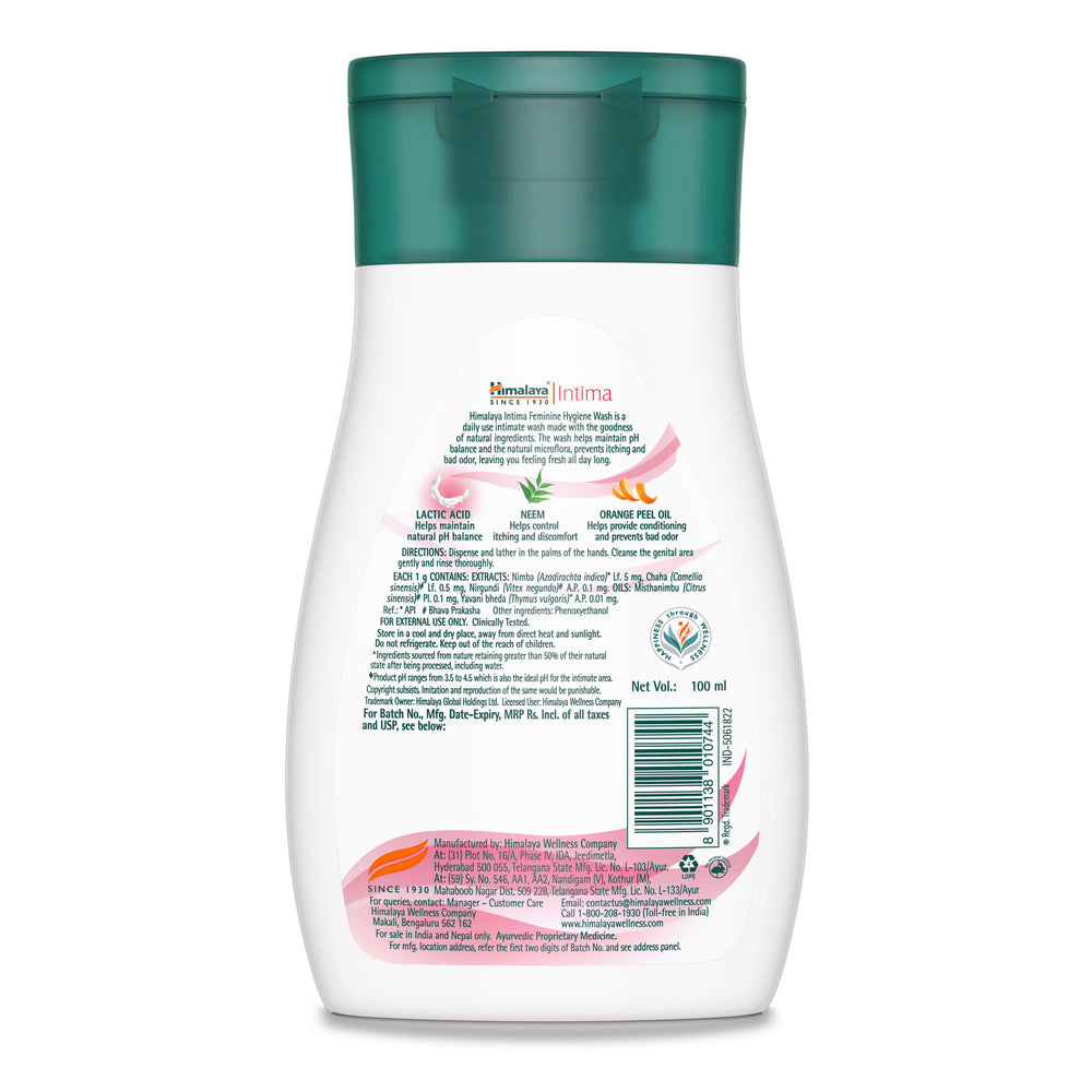 Buy Himalaya Intima Feminine Hygiene Wash - 100ml – Himalaya Wellness ...