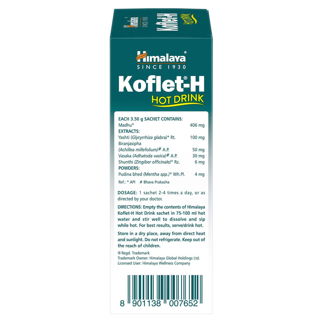 Buy Himalaya Koflet-H Hot Drink 10s - For Soothing Relief – Himalaya ...