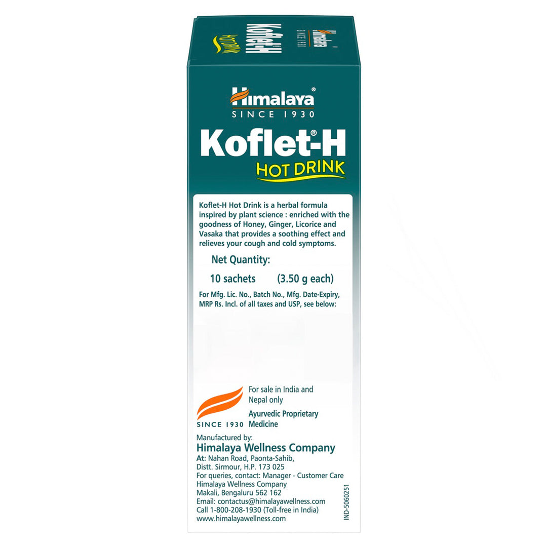 Buy Himalaya Koflet-H Hot Drink 10s - For Soothing Relief – Himalaya ...