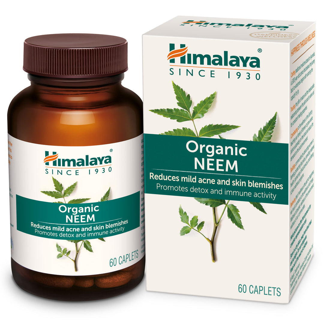 Buy Himalaya Organic Neem 60 Caplets – Himalaya Wellness (India)