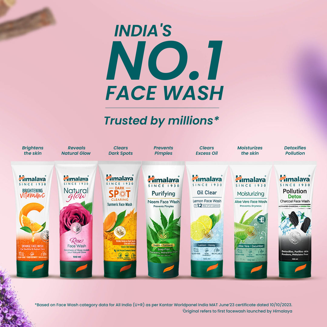 Himalaya Clear Complexion Brightening Face Wash - For Glowing Skin ...