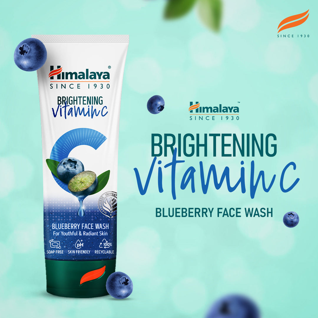 Himalaya Brightening Vitamin C Blueberry Face Wash – Himalaya Wellness (India)