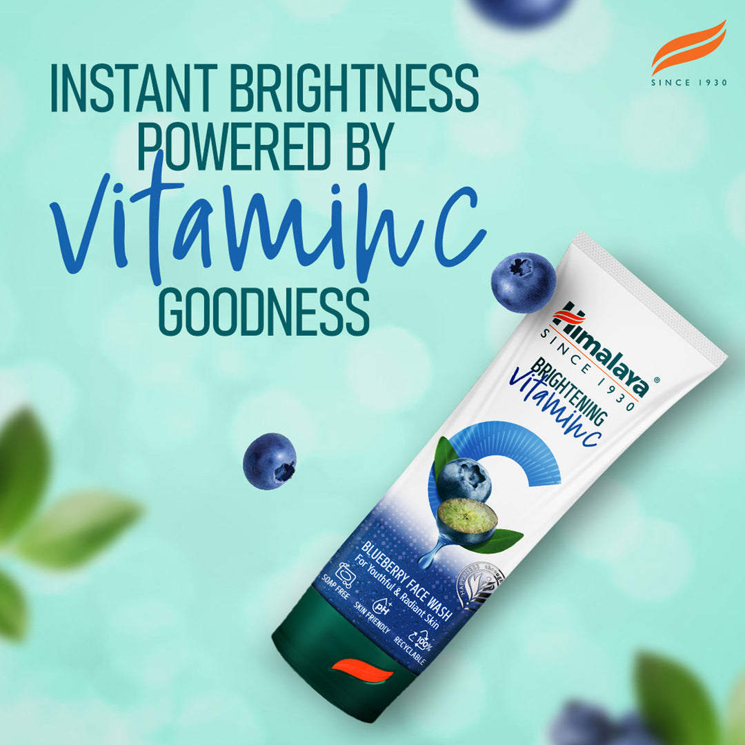 Himalaya Brightening Vitamin C Blueberry Face Wash – Himalaya Wellness (India)