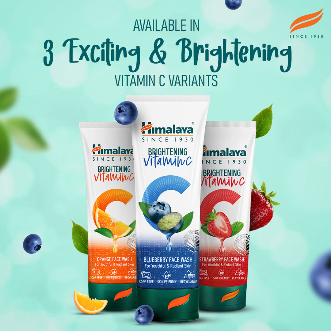 Himalaya Brightening Vitamin C Blueberry Face Wash – Himalaya Wellness (India)