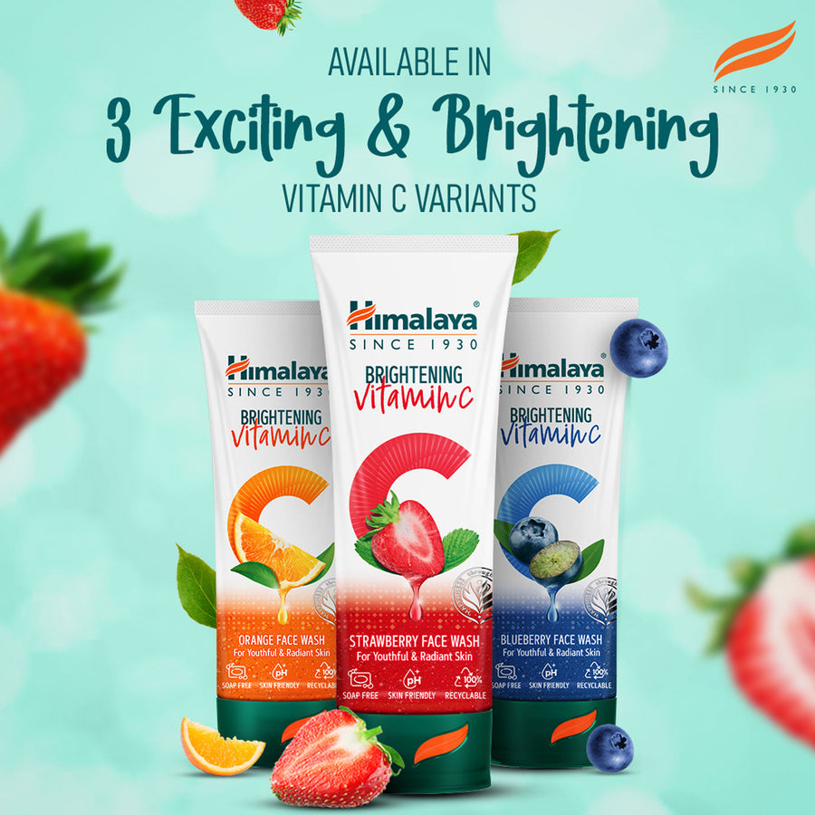 Himalaya Brightening Vitamin C Strawberry Face Wash – Himalaya Wellness ...