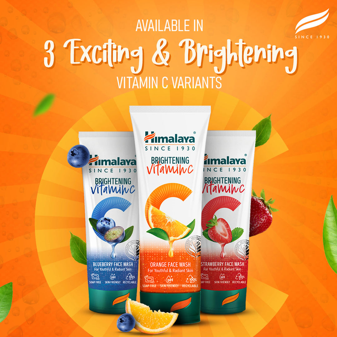 Himalaya Brightening Vitamin C Orange Face Wash – Himalaya Wellness (India)