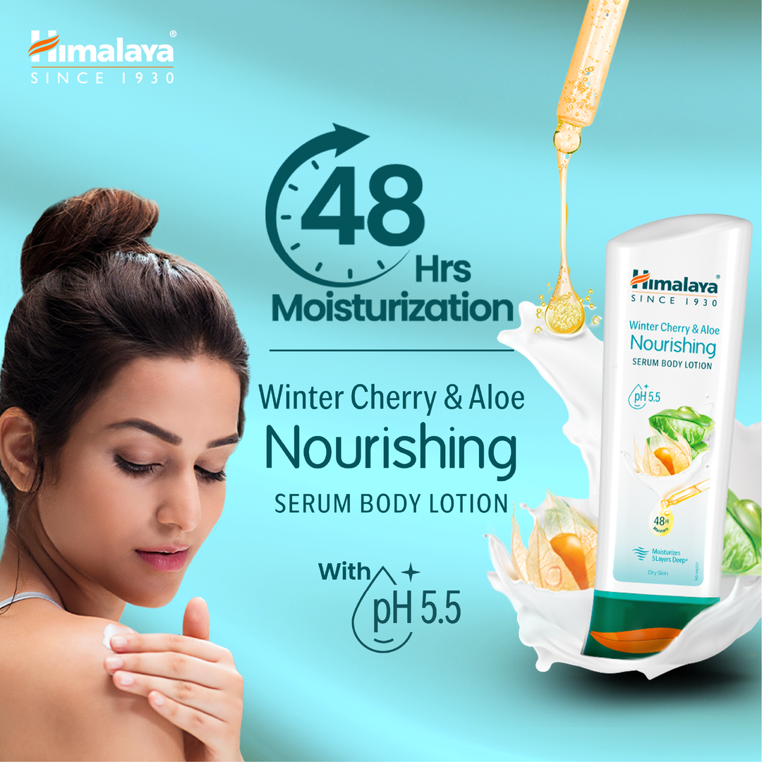 Winter Cherry & Aloe Nourishing Serum Body Lotion – Himalaya Wellness ...