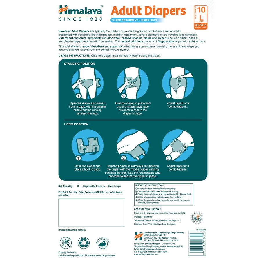 Himalaya Adult Diapers - Soft, Comfortable Adult Diapers – Himalaya ...