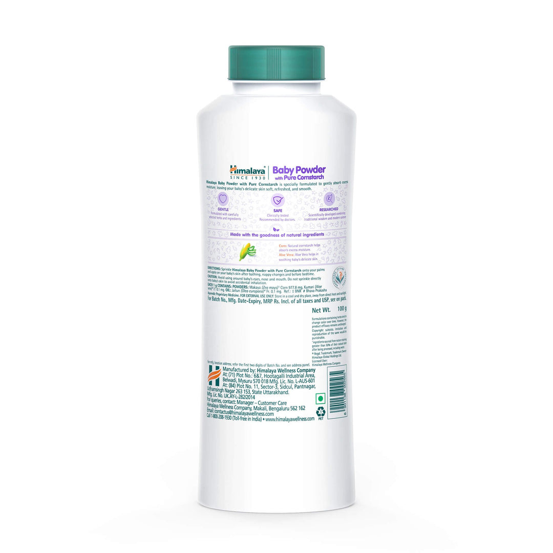 Buy Himalaya Baby Powder with Pure Cornstarch 100g, 200g, 400g ...