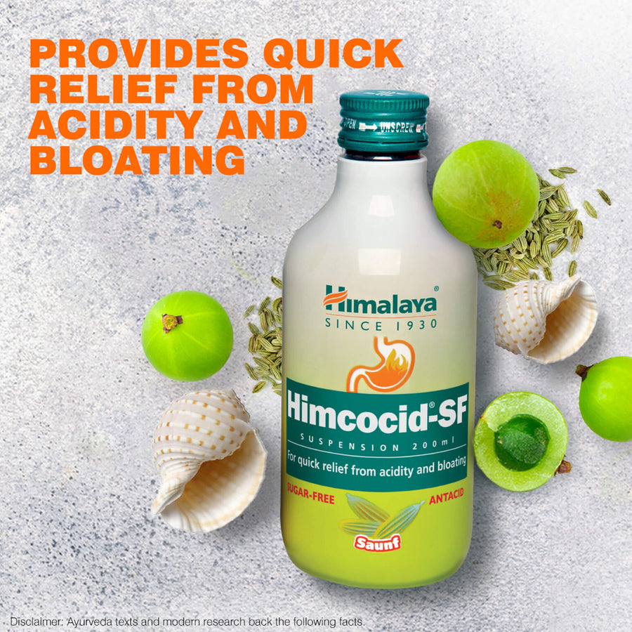 Himalaya Himcocid-SF - Relief from Acidity & Bloating – Himalaya ...