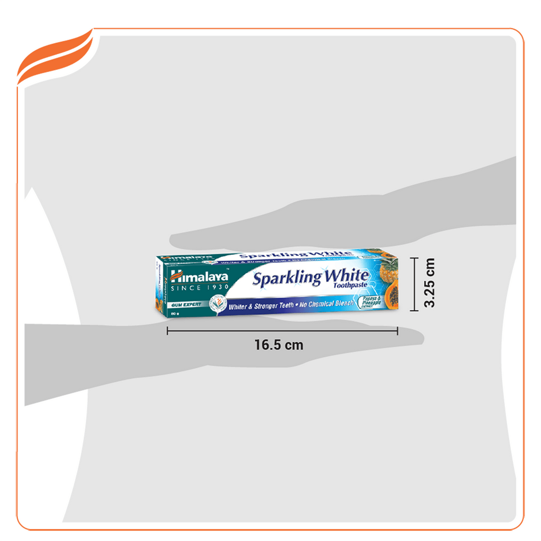 Himalaya Sparkling White Toothpaste - Whiter & Stronger Teeth ...