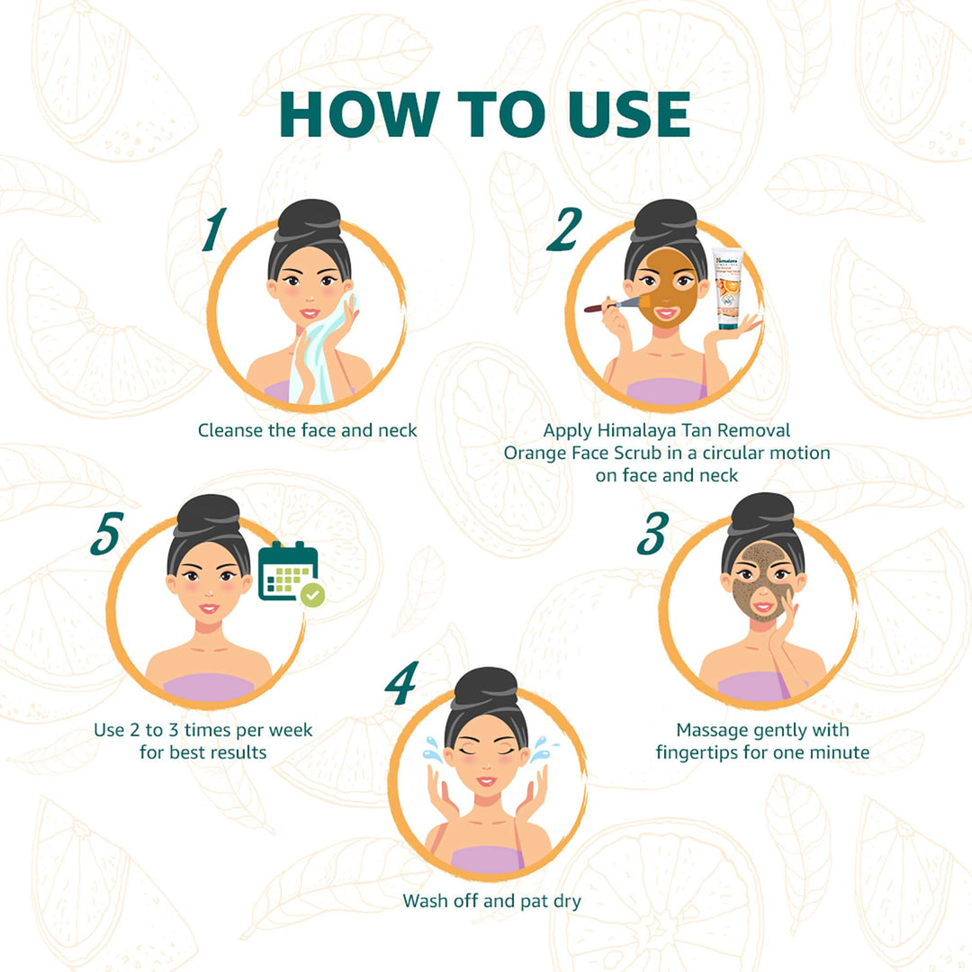 Himalaya Tan Removal Orange Face Scrub - Reveals Glowing Skin ...