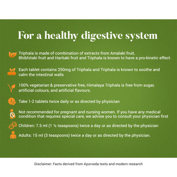 Himalaya Triphala Tablets - Relieves Constipation – Himalaya Wellness ...