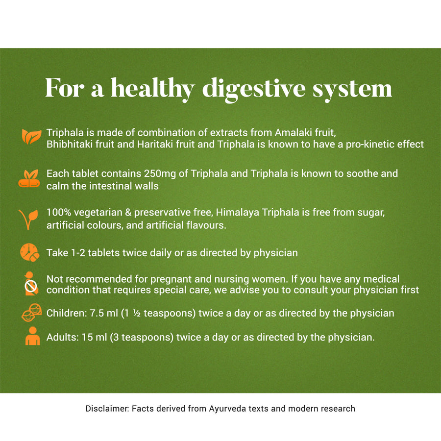 Himalaya Triphala Tablets - Relieves Constipation – Himalaya Wellness ...