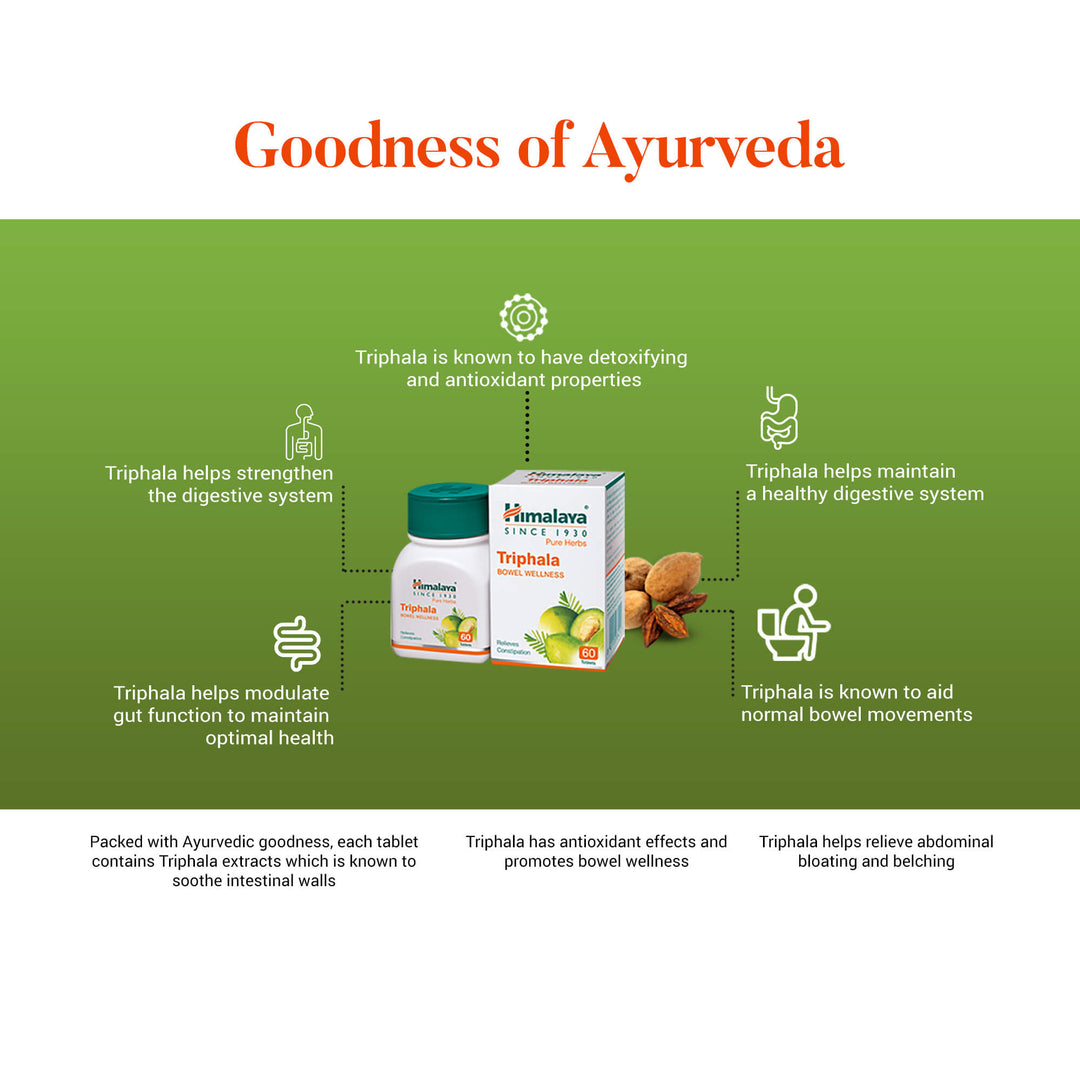 Himalaya Triphala Tablets - Relieves Constipation – Himalaya Wellness ...