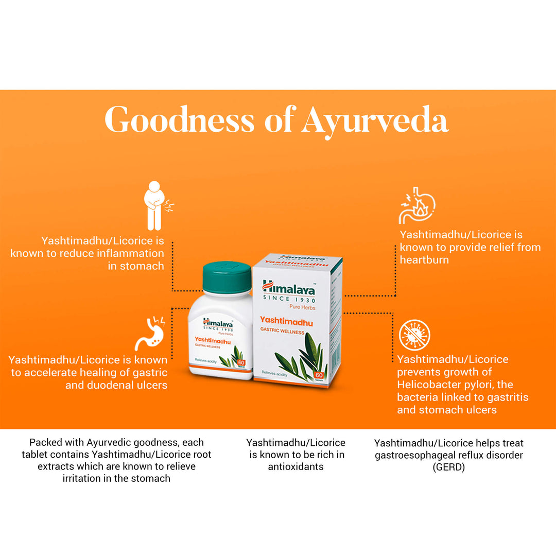 Himalaya Yashtimadhu - Relieves Acidity – Himalaya Wellness (India)