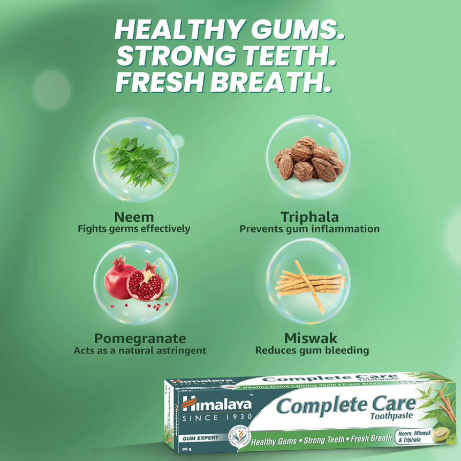 Himalaya Complete Care Toothpaste - Healthy gums & Strong teeth ...