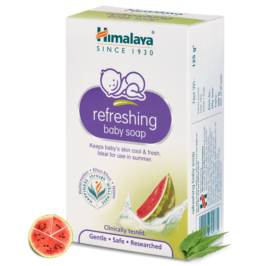 Himalaya Refreshing Baby Soap - Keeps baby's skin cool & fresh ...